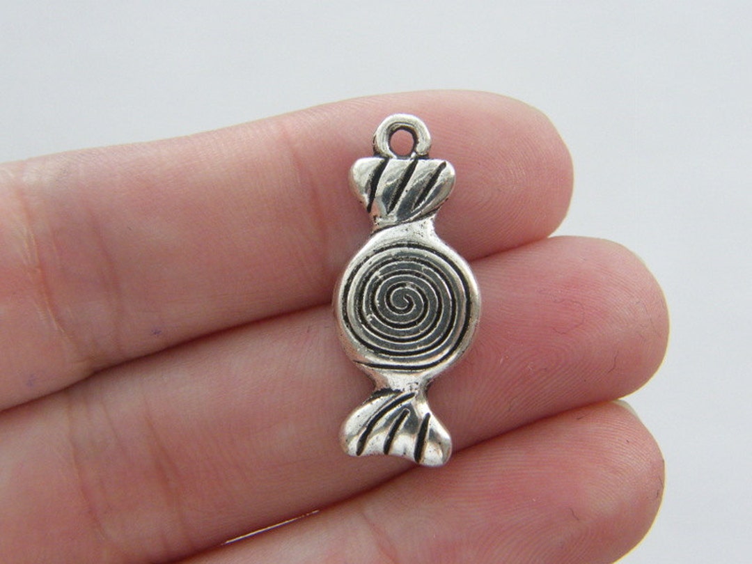 6 Sweet Charms Antique Silver Tone FD161 - Etsy