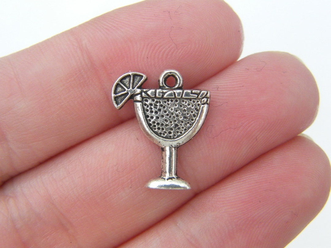 BULK 50 Cocktail Charms Antique Silver Tone FD26 - SALE 50% OFF - Etsy