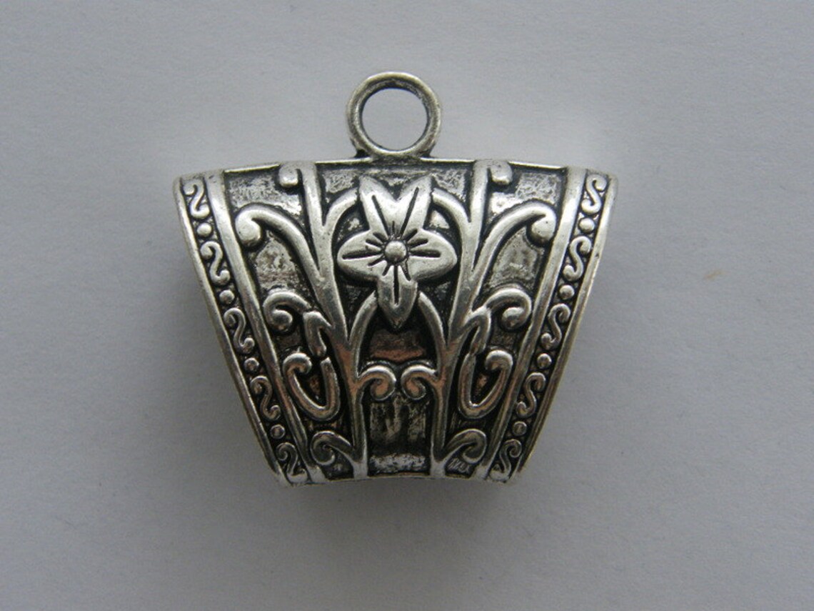 1 Scarf Bail Antique Silver Tone FS6 - Etsy