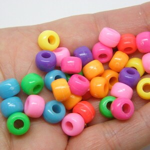 140 Barrel Beads Random Mixed Plastic BB593 - Etsy