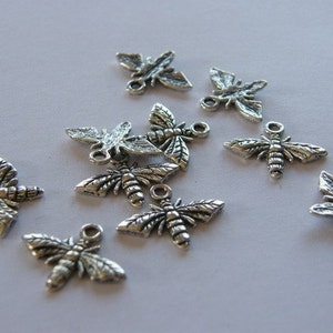 BULK 50 Bee Charms Antique Silver Tone A317 - SALE 50% OFF - Etsy