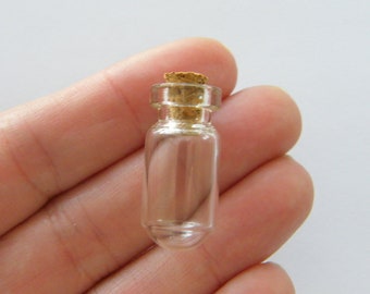 50 20ml Bitty Bottles. Small Glass Bottles With Corks. Empty Glass Vials. Glass Jars. Mini ...