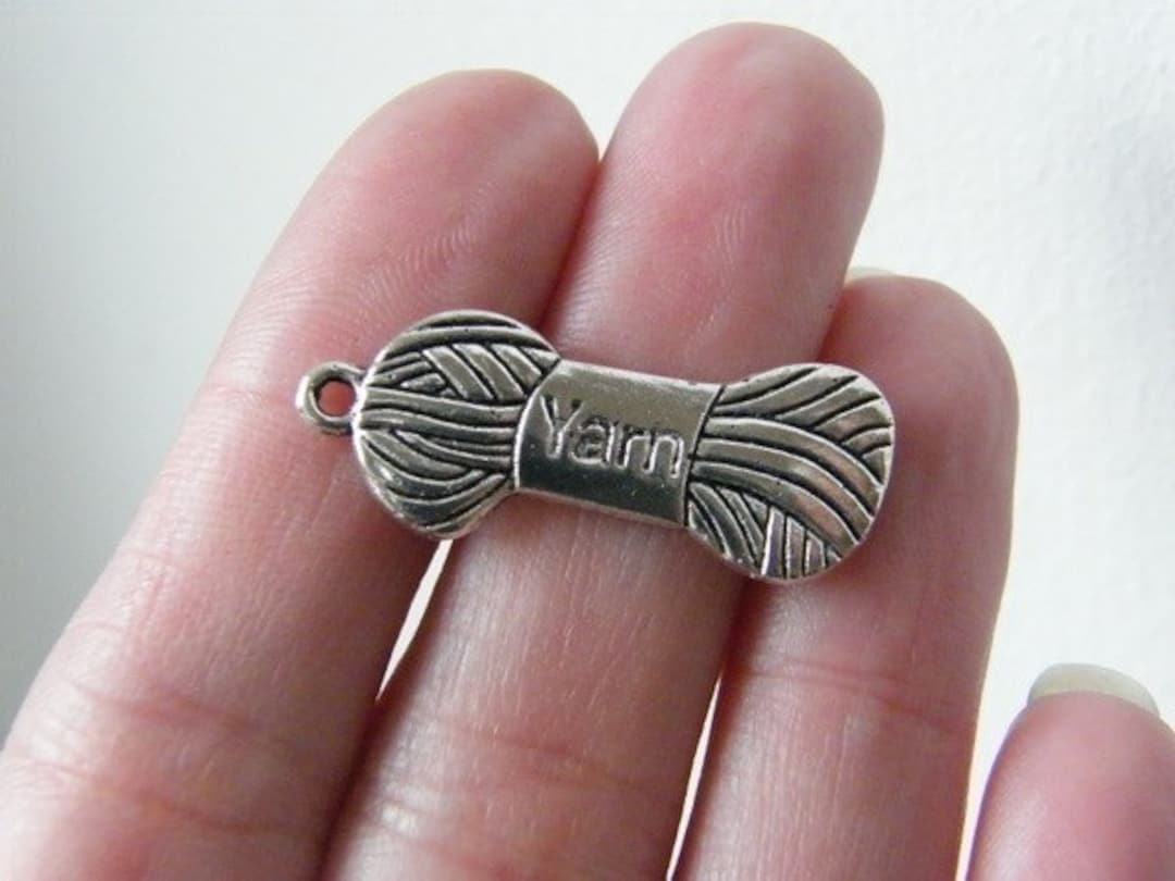 BULK 30 Ball of Wool or Yarn Charms Antique Silver Tone P502 - Etsy