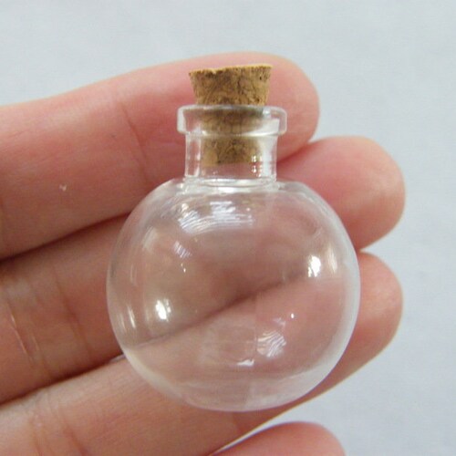 BULK 10 Mini Glass Bottles With Corks GB27 - Etsy