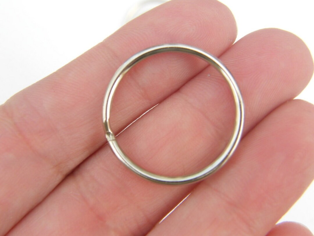 BULK 50 Key Rings 25 X 2.2mm Silver Tone FS378 - Etsy