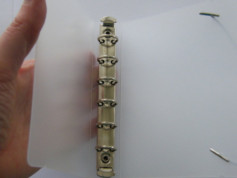 1 File Binder Folder Refill Planner Clear 15 X 10.2cm 6 Hole - Etsy