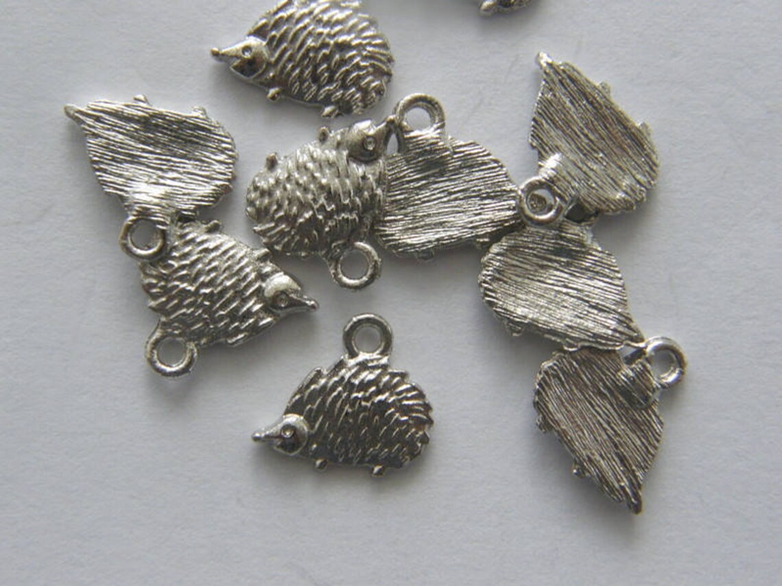 BULK 50 Hedgehog Charms Silver Tone A699 - SALE 50% OFF - Etsy