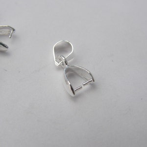 30 Clip Bails 5 X 15mm Silver Plated FS39 - Etsy