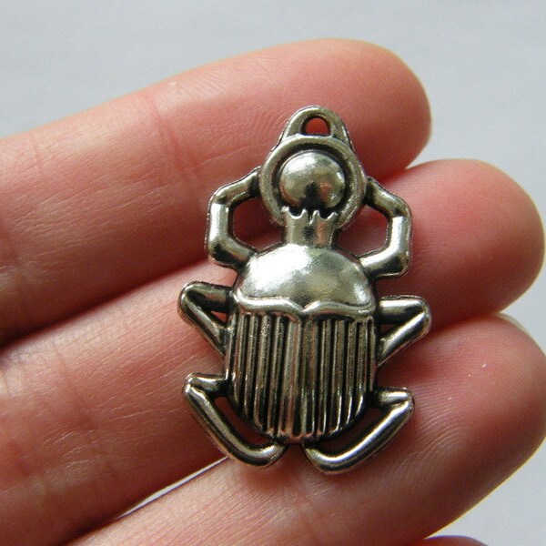 Silver Scarab - Etsy