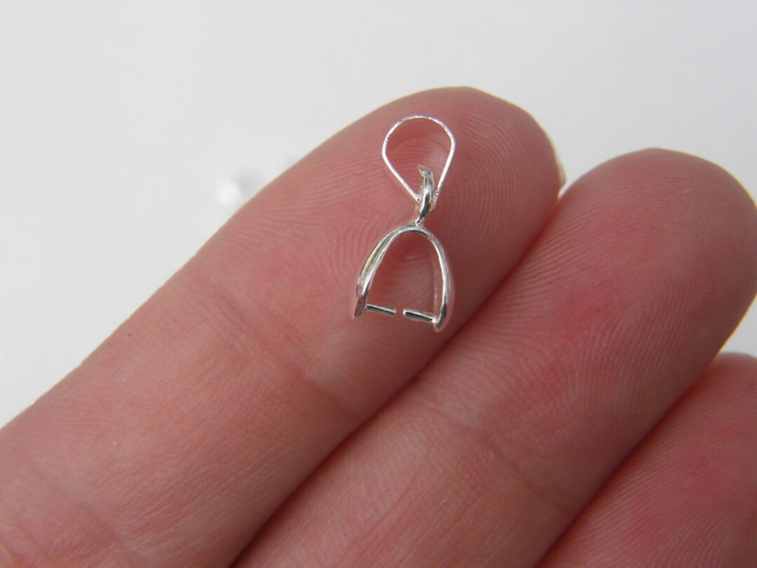 30 Clip Bails 5 X 15mm Silver Plated FS39 - Etsy