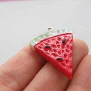 4 Watermelon Charms Acrylic FD278 - Etsy