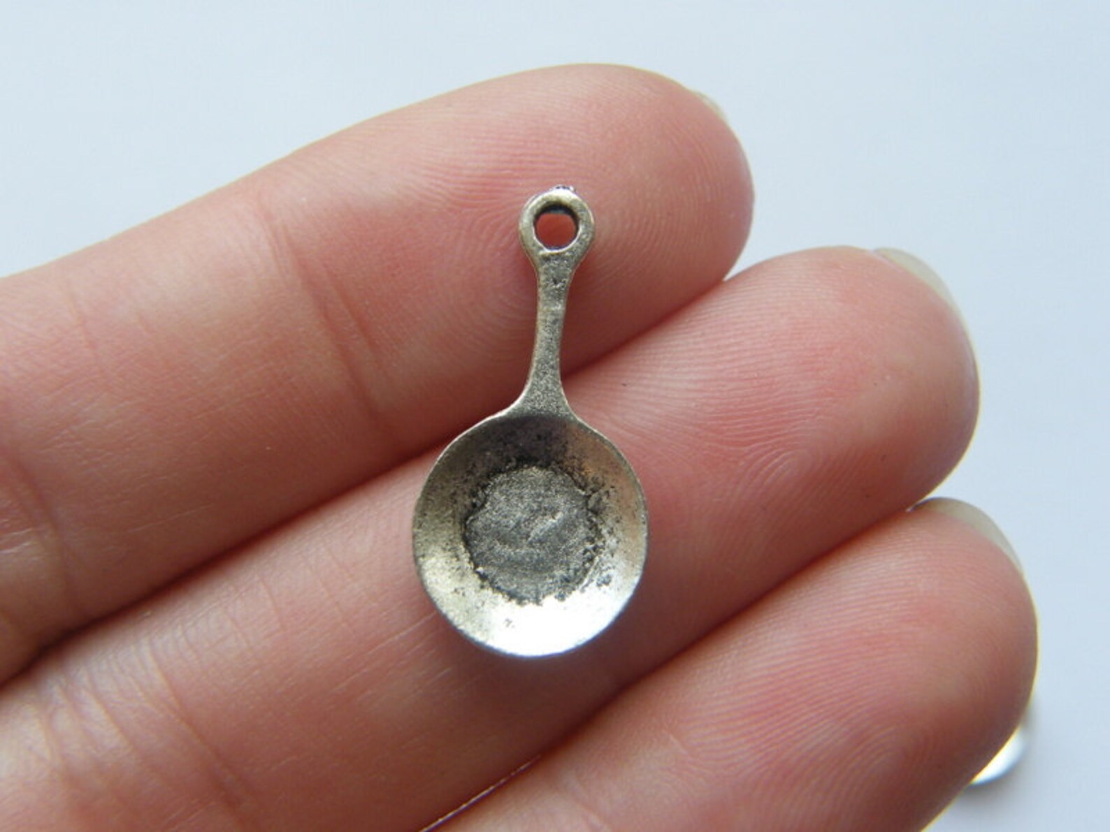 10 Frying Pan Charms Antique Silver Tone FD103 - Etsy