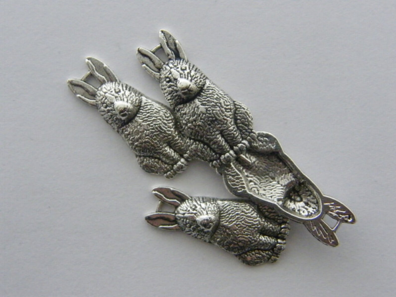 BULK 30 Rabbit Charms Antique Silver Tone A251 - Etsy