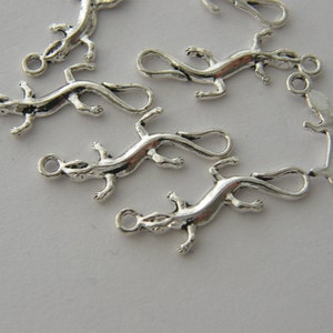 BULK 50 Lizard Charms Antique Silver Tone A417 - SALE 50% OFF - Etsy