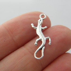 BULK 50 Lizard Charms Antique Silver Tone A417 - SALE 50% OFF - Etsy