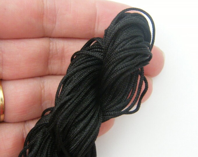 12 Meter Black Nylon String 1mm Thick FS179 - SALE 50% OFF - Etsy