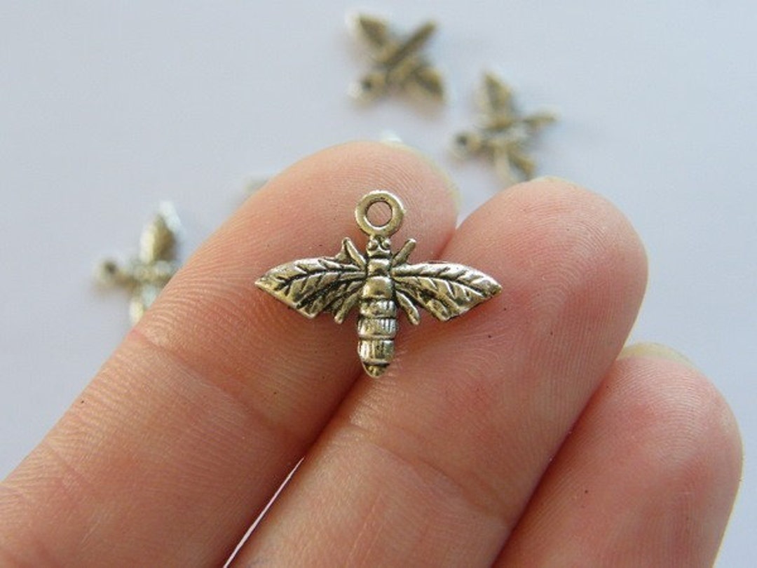 BULK 50 Bee Charms Antique Silver Tone A317 - SALE 50% OFF - Etsy