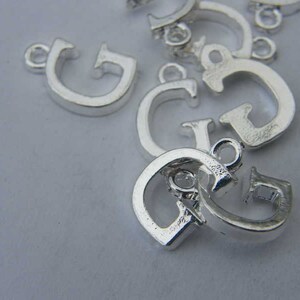BULK 30 Letter G Alphabet Charms Silver Plated - Etsy