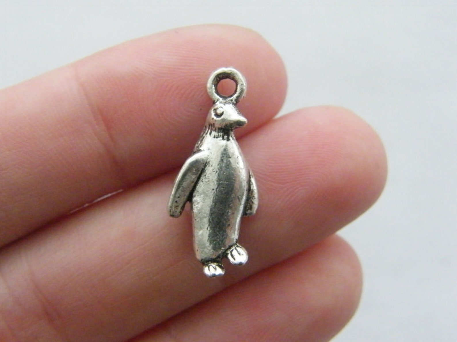 BULK 30 Penguin Charms Antique Silver Tone A170 | Etsy