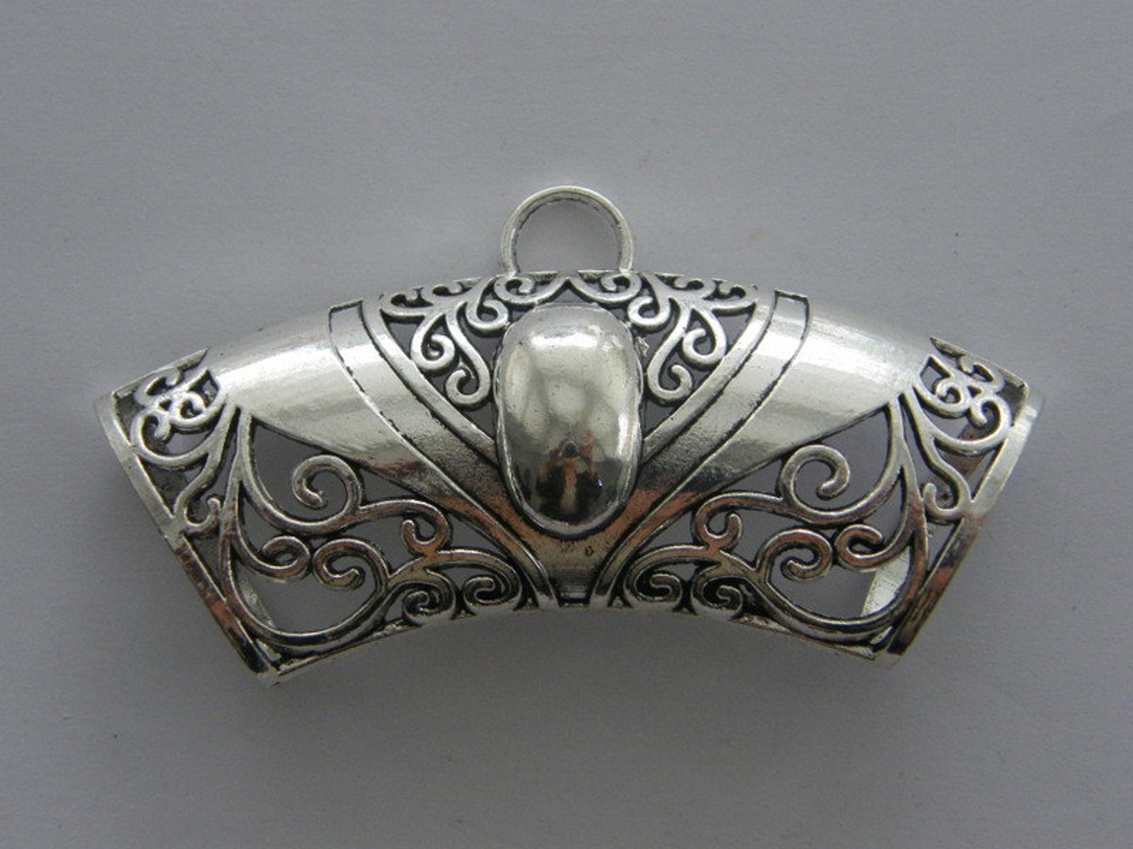 1 Scarf Bail Antique Silver Tone - Etsy