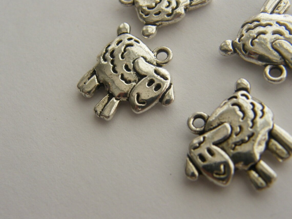 BULK 50 Sheep Charms Antique Silver Tone A101 - Etsy UK