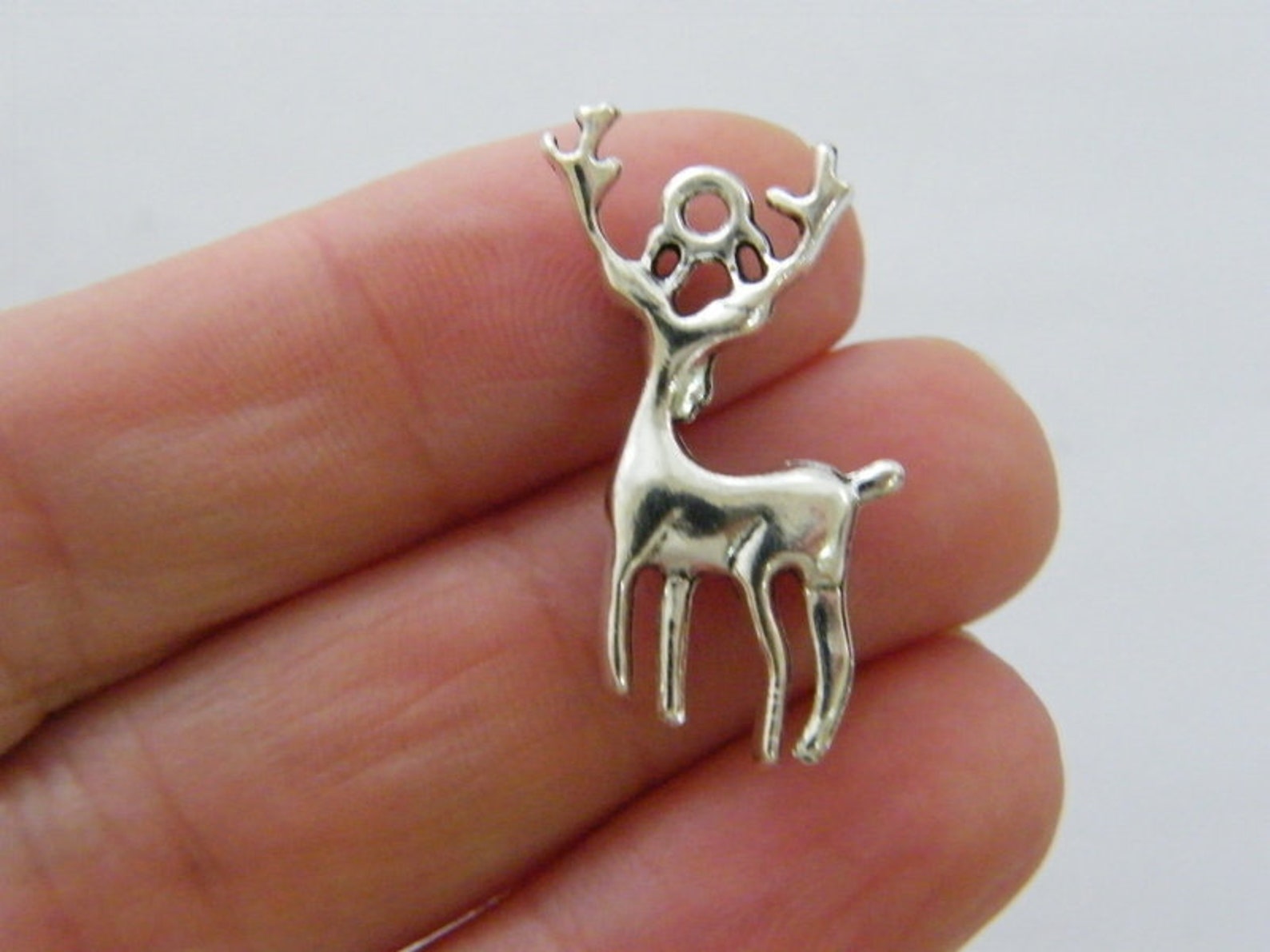 BULK 20 Deer Buck Deer Charms Antique Silver Tone A1055 SALE | Etsy
