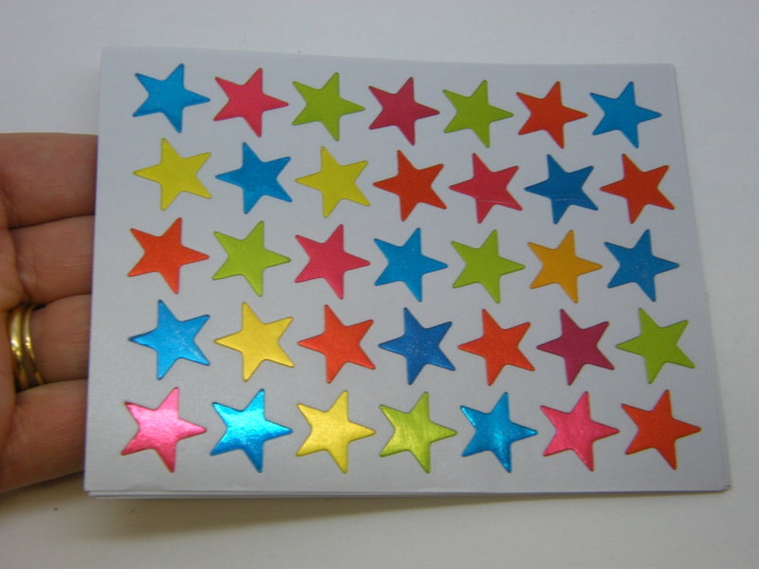 350 Star Stickers Multi Colour ST - Etsy