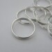 100 Split Rings 16mm Silver Plated FS413 - Etsy