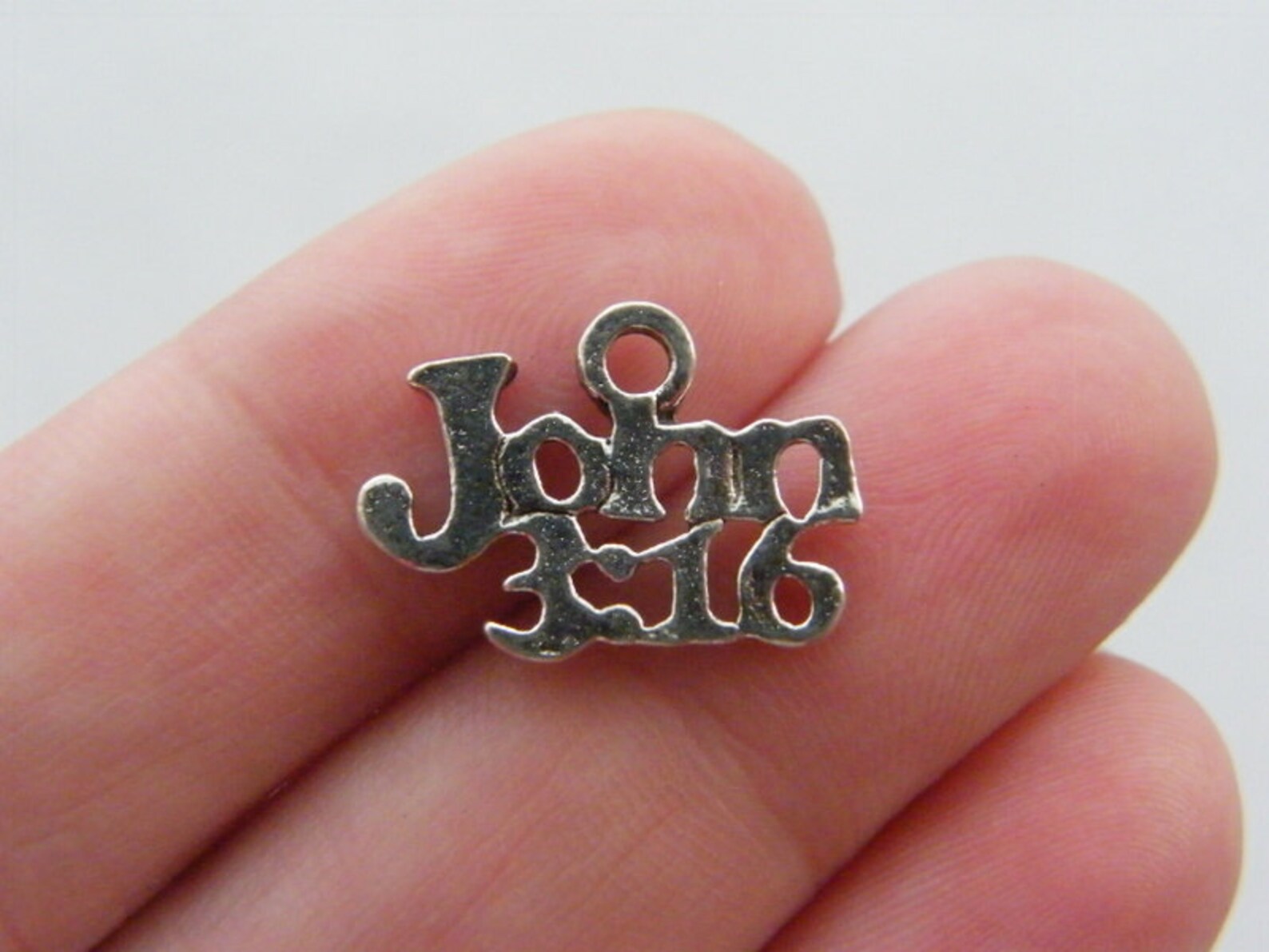 14 John 3.16 Charms Tibetan Silver R11 - Etsy