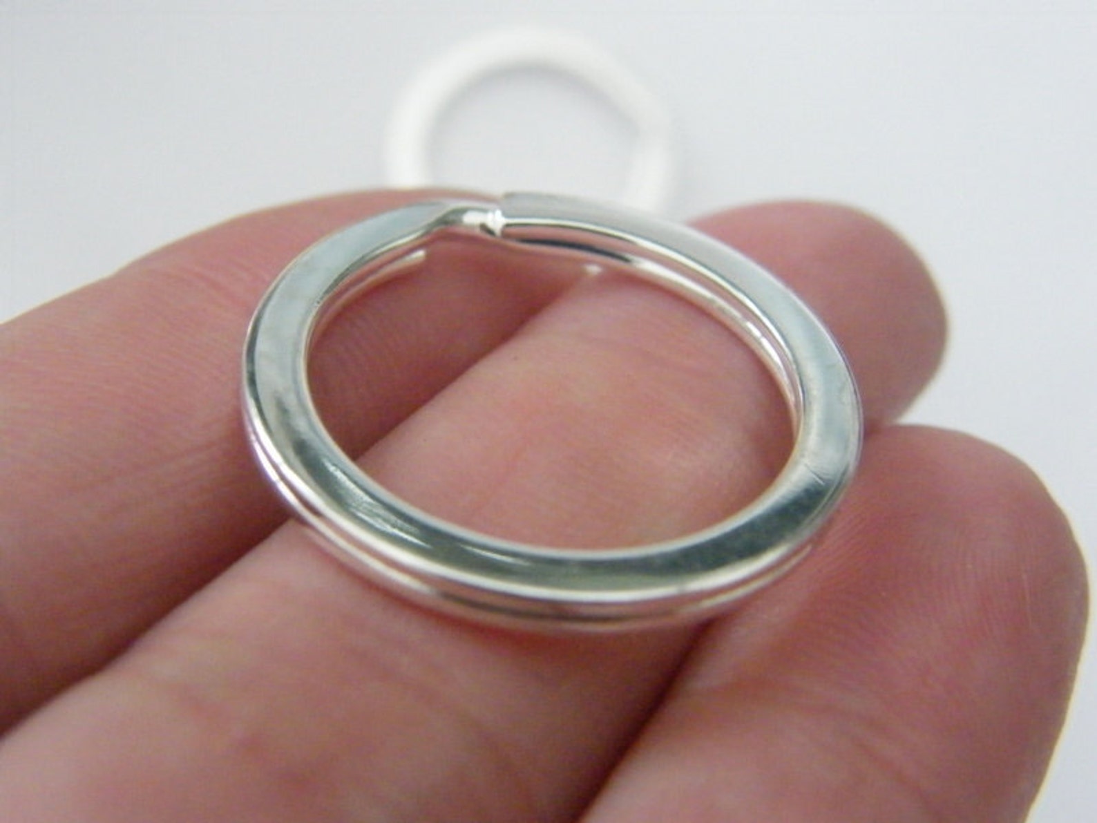 BULK 20 Key Rings 25 X 2mm Silver Plated FS421 | Etsy