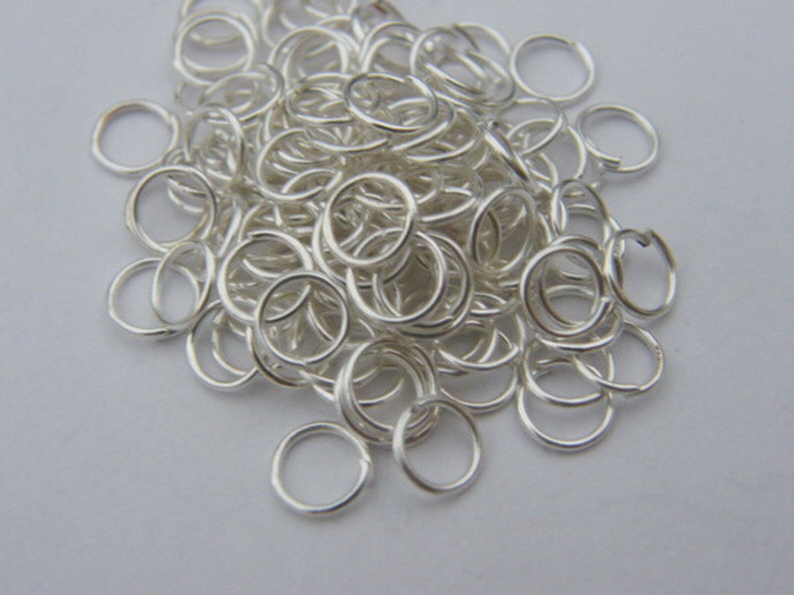 200 Jump Rings 6mm Silver Plated | Etsy