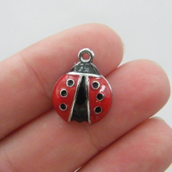 Silver Ladybug - Etsy