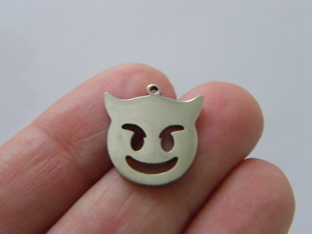 2 Devil Charms Stainless Steel HC22 - Etsy