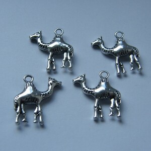 6 Camel Charms Antique Silver Tone A219 - Etsy