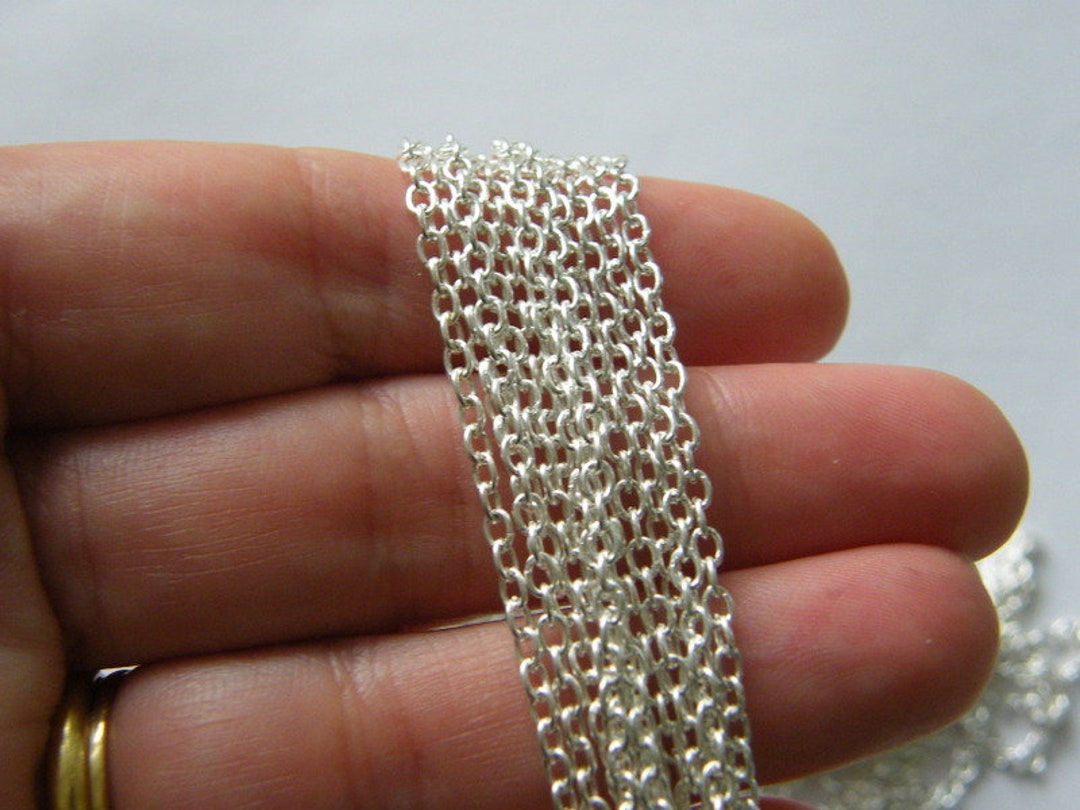 10 Meter Chain Silver Plated 2 X 3mm Loops FS163 - Etsy