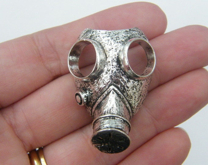 BULK 5 Gas Mask Pendants Antique Silver Tone G31 - Etsy