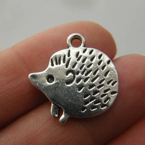 BULK 20 Hedgehog Charms Antique Silver Tone A657 - Etsy