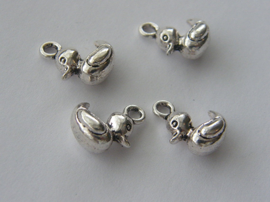 BULK 50 Duck Charms Antique Silver Tone B85 - Etsy