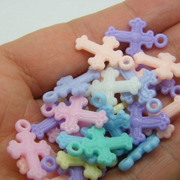 Plastic Cross Pendants - Etsy