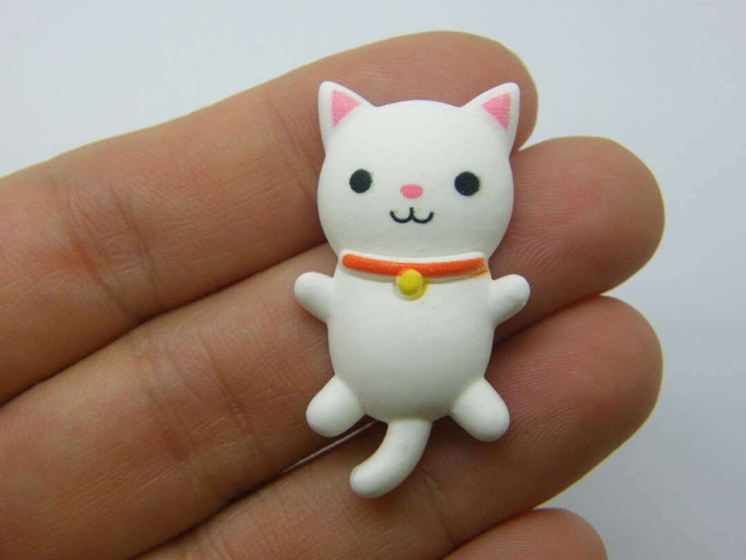 16 Cat Embellishment Cabochons Resin A999 - Etsy UK
