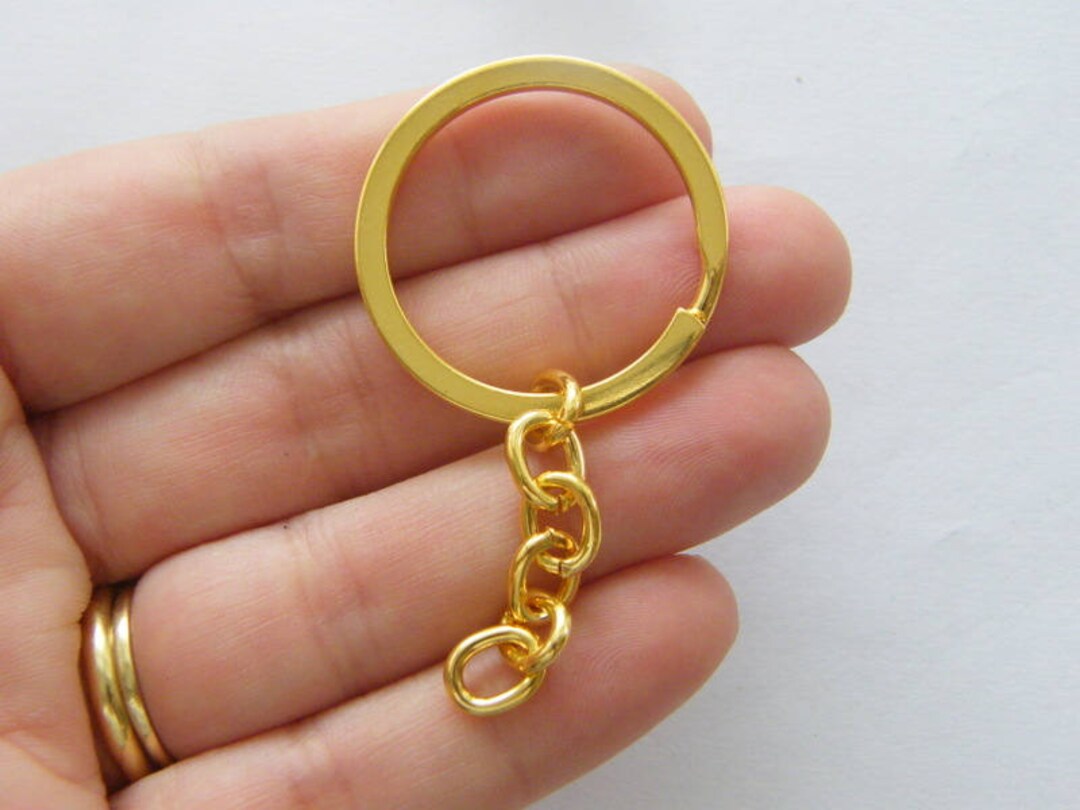 4 Key Rings 66 X 32mm Gold Plated FS385 - Etsy