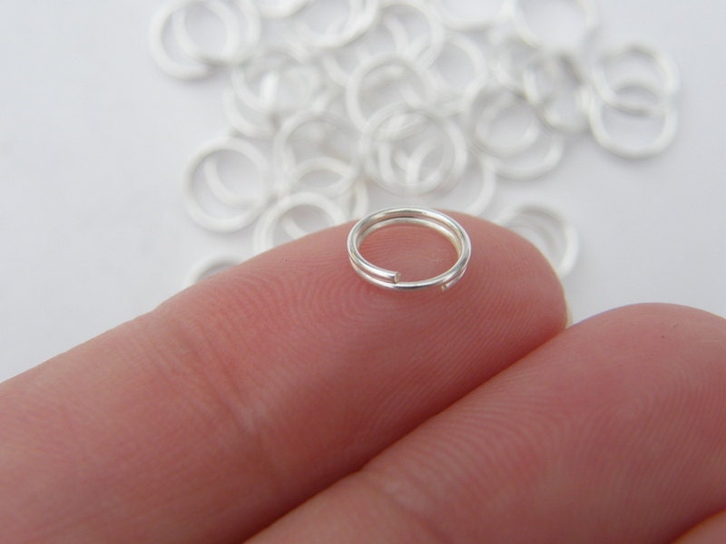 BULK 1000 Split Rings 7mm Silver Plated - Etsy