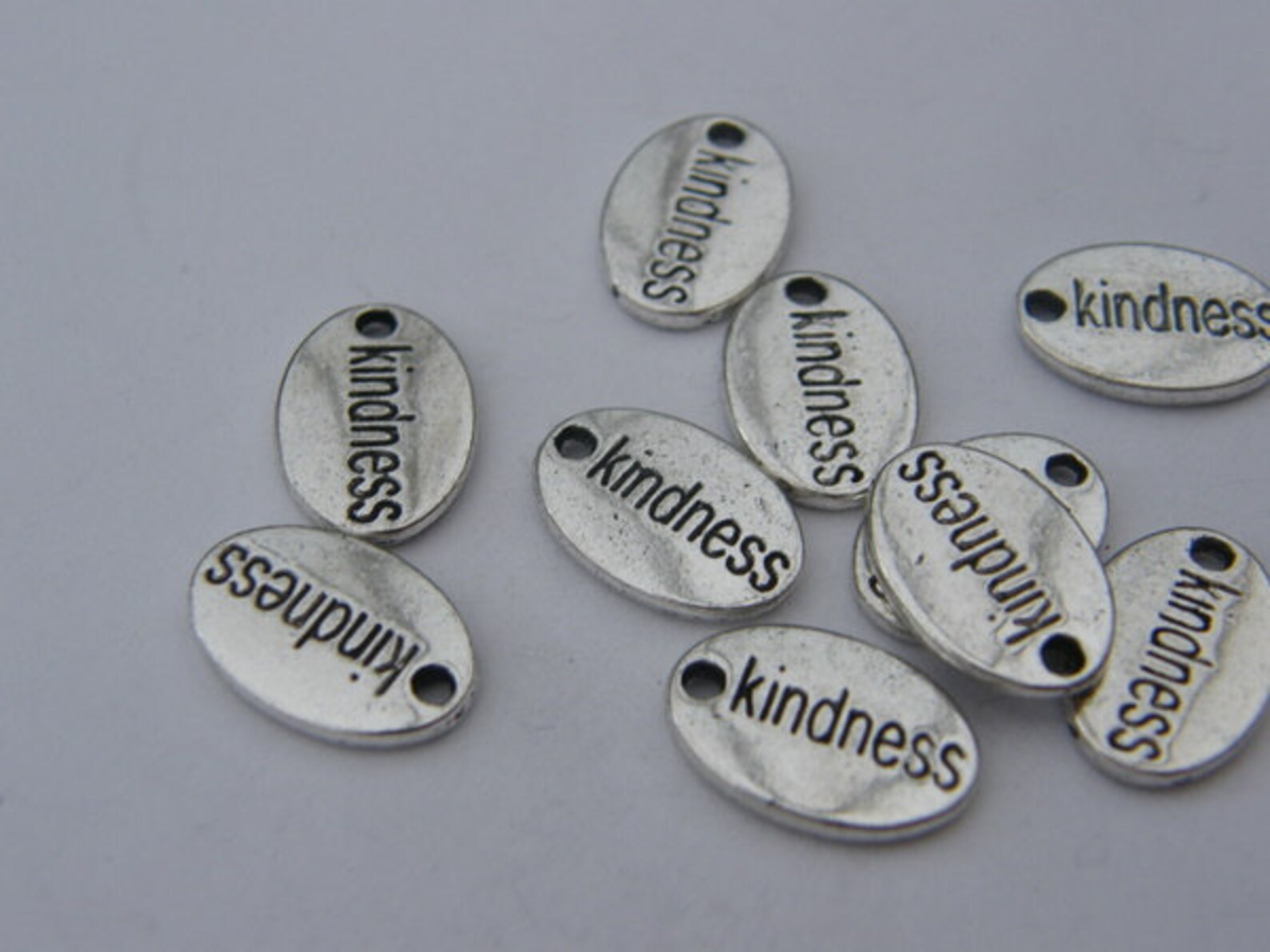 BULK 50 Kindness Charms Tibetan Silver M10 - Etsy