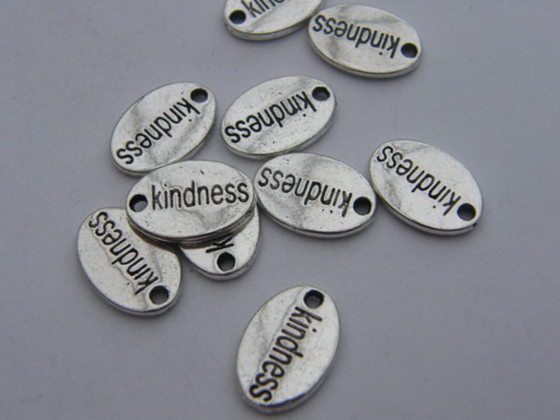 BULK 50 Kindness Charms Tibetan Silver M10 - Etsy