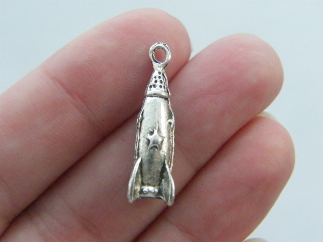BULK 20 Rocket Charms Antique Silver Tone TT62 - SALE 50% OFF - Etsy