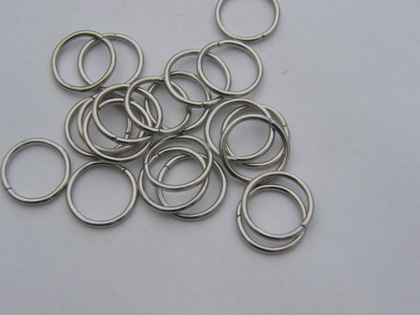 100 Jump Rings 12mm Silver Tone FS438 - Etsy