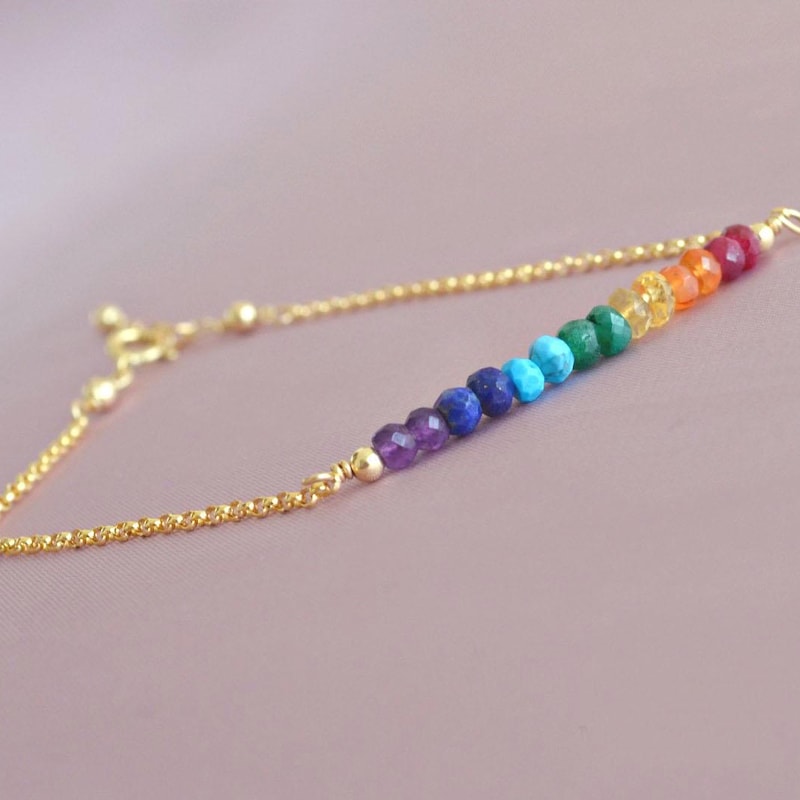 7 Chakra Bracelet - Etsy