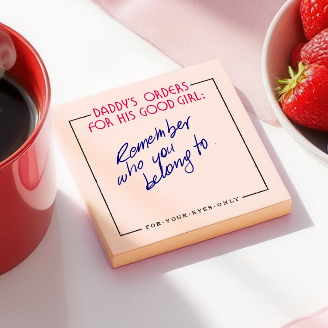 BDSM Post-it Notes: Daddy's Orders for His Good Girl - Etsy