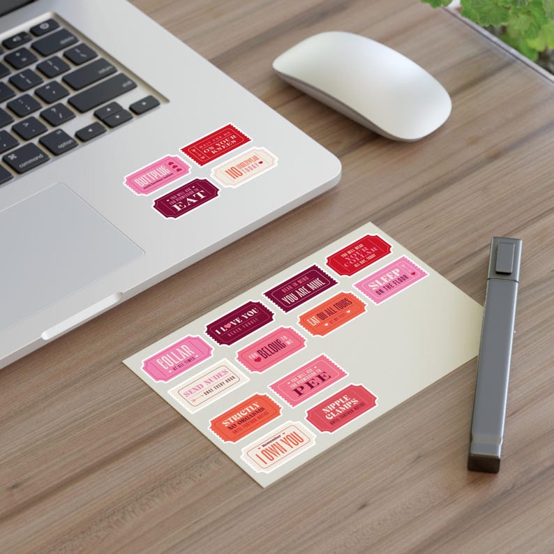 Submissive Tasks Sticker Sheets, Control Journal, Domination Planner ...