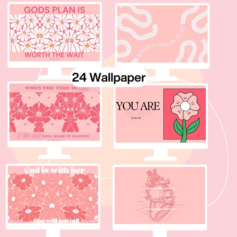 Pink Bible Wallpaper - Etsy